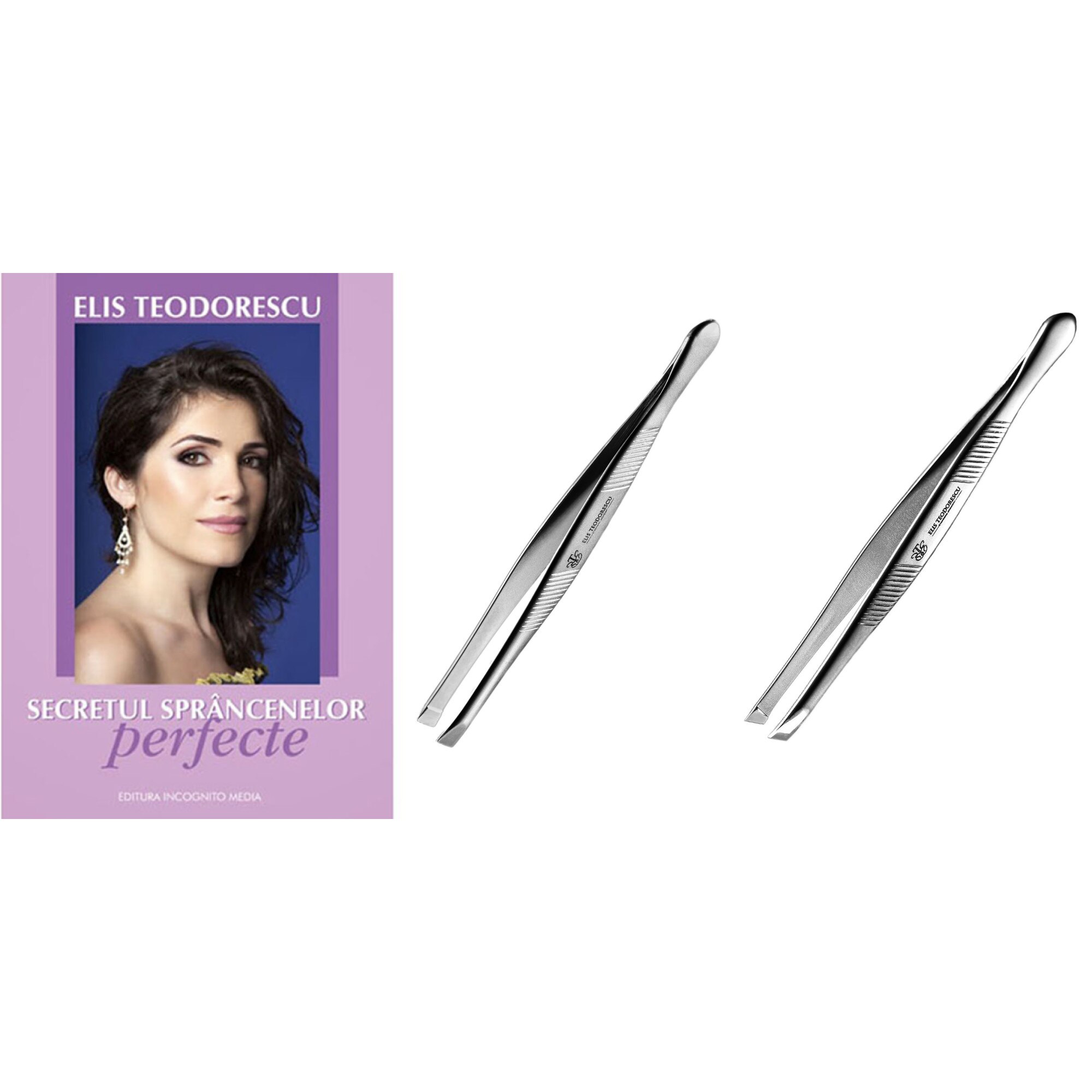 Set 2 X Pensete Profesionale cu taietura DREAPTA si OBLICA, Cadou, Otel ...