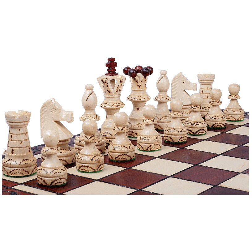 Set sah din lemn - 54cm - eMAG.ro