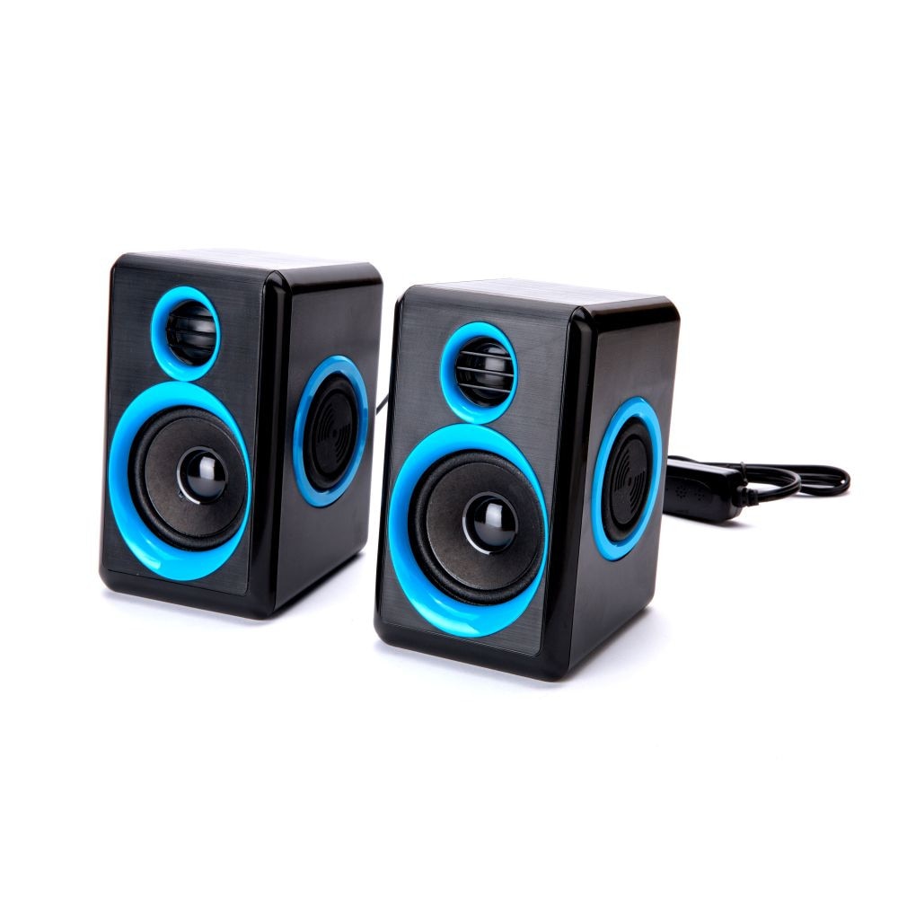 Boxe computer, Royal,10W, Negru / Albastru - eMAG.ro