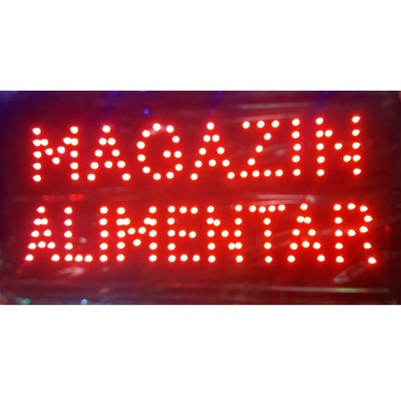 Reclama LED - Magazin Alimentar - de interior, 48 x 25 cm - eMAG.ro