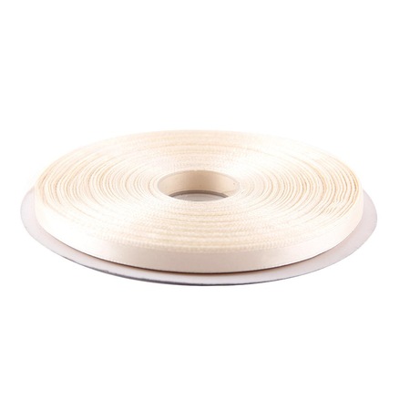 Panglica funda saten 0.6 cm latime, culoare ivory, rola 22 m - eMAG.ro
