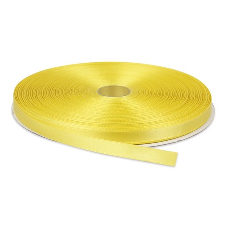 Panglica funda saten 0.6 cm latime, culoare galbena, rola 22 m - eMAG.ro