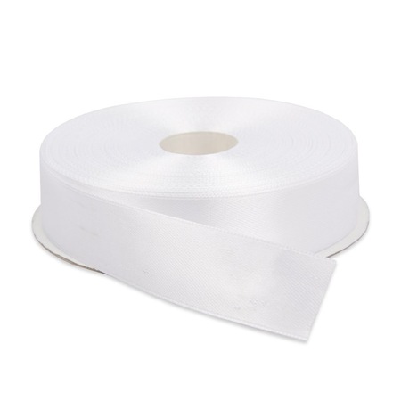 Panglica funda saten 2 cm latime, culoare alba, rola 22 m - eMAG.ro
