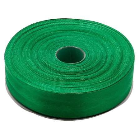 Panglica funda saten 2,5 cm latime, culoare verde, rola 22 m - eMAG.ro