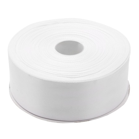 Panglica funda saten 4 cm latime, culoare alba, rola 22 m - eMAG.ro