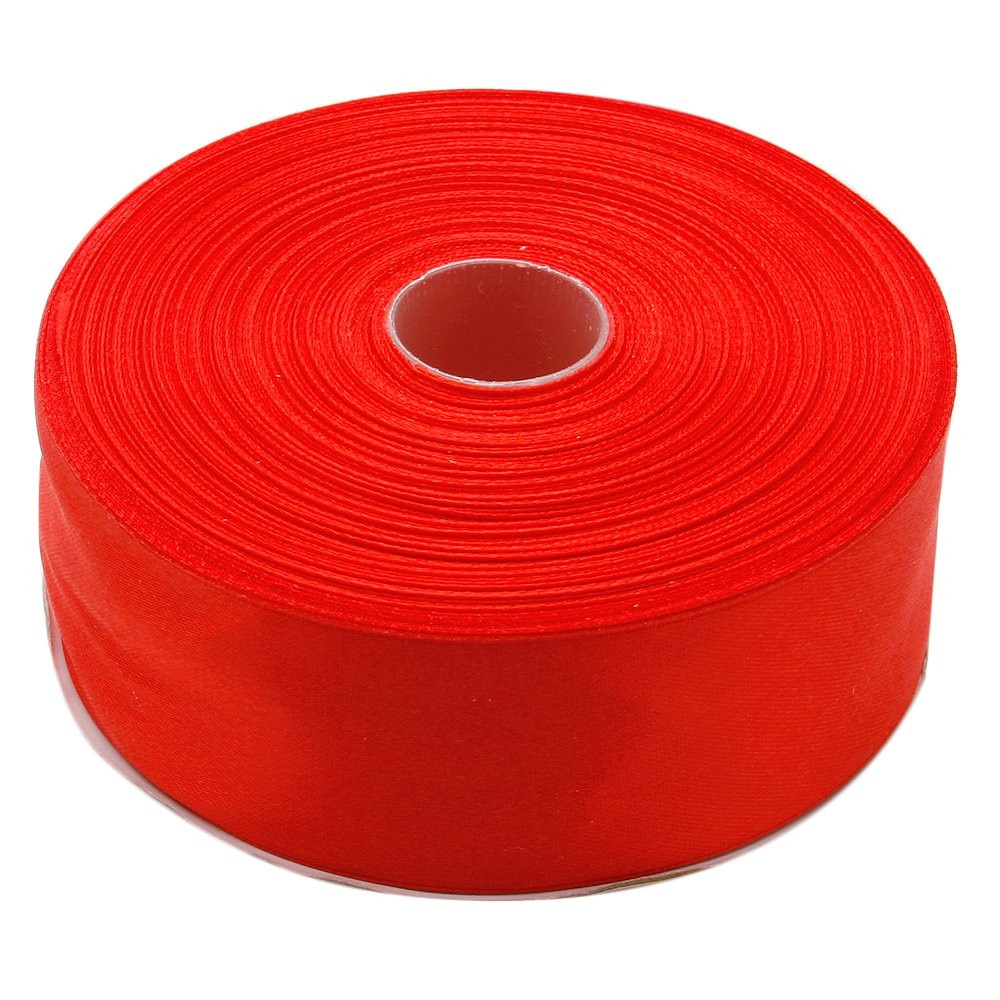 Panglica funda saten 4 cm latime, culoare rosie, rola 22 m - eMAG.ro