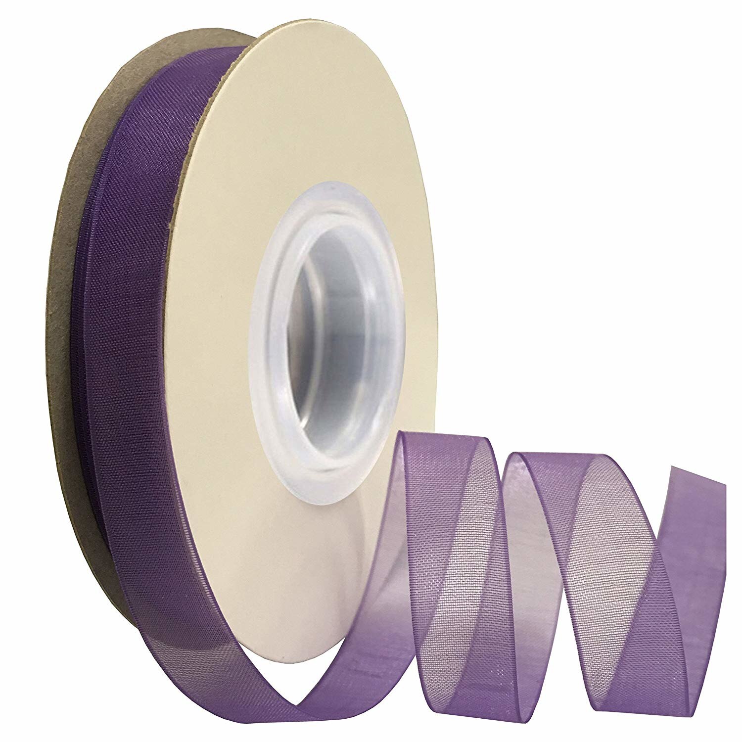 Panglica funda organza 2 cm latime, culoare mov, rola 40 m - eMAG.ro