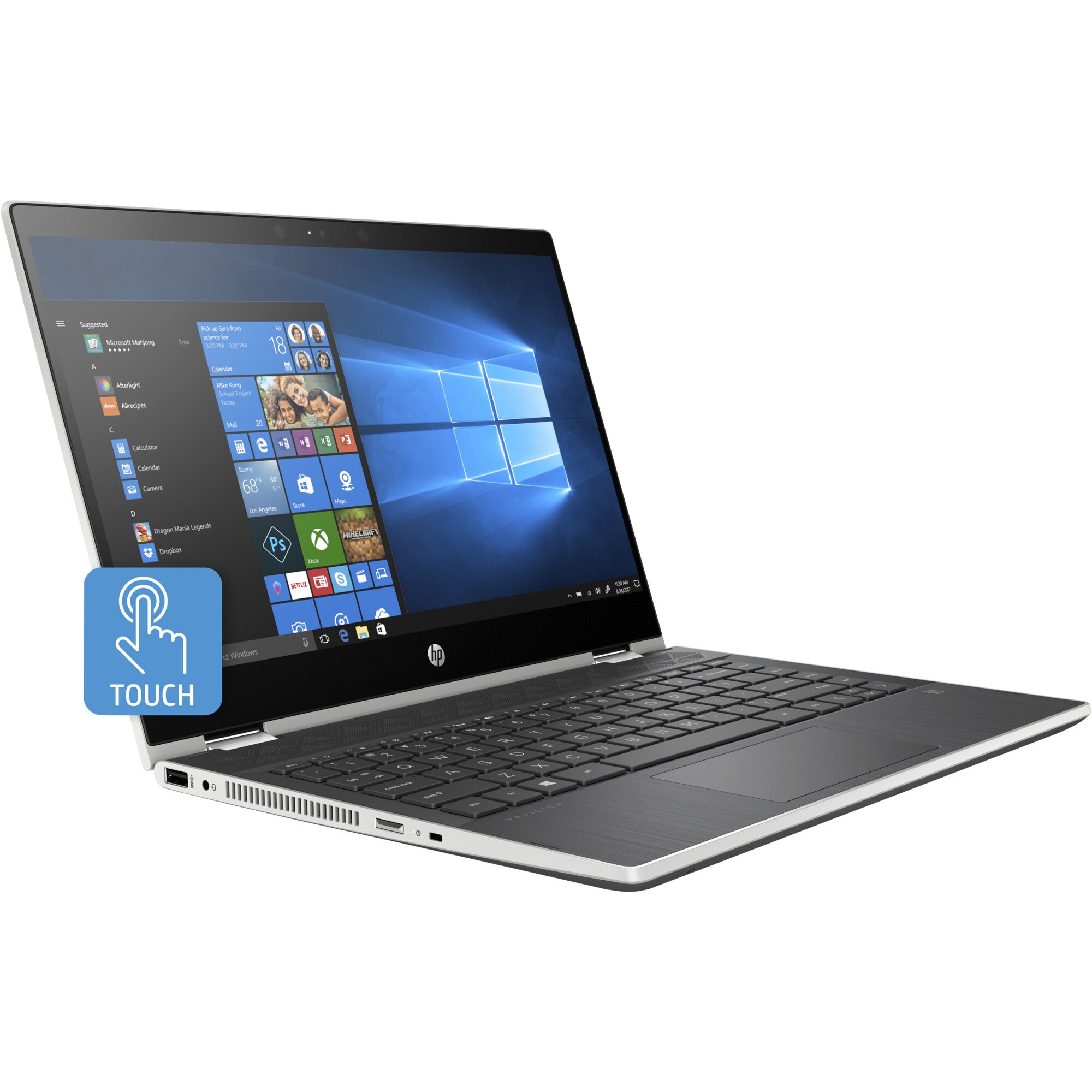 Лаптоп 2 in 1 HP Pavilion Convertible x360 14-cd1000nq with processor ...