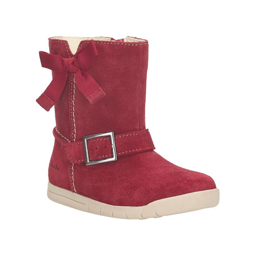 Ботуши Clarks Crazy Fun Fst Red Suede, размер 24 - eMAG.bg