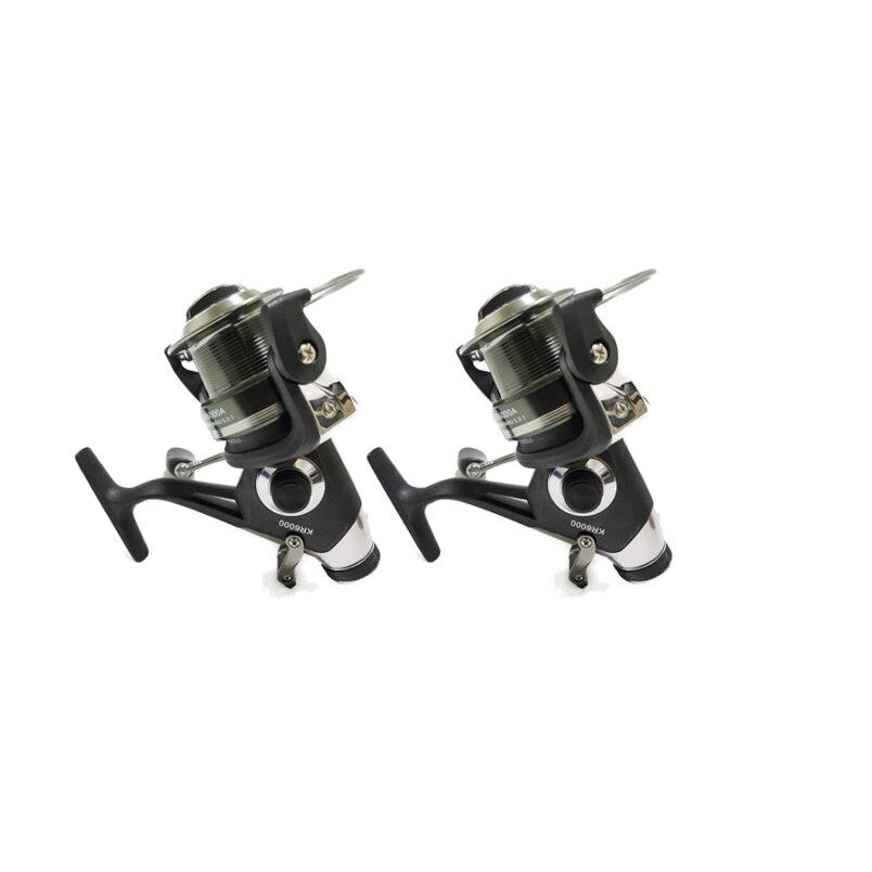 Set 2 Mulinete crap, model KR 6000, cu tambur Long Cast din aluminiu si ...