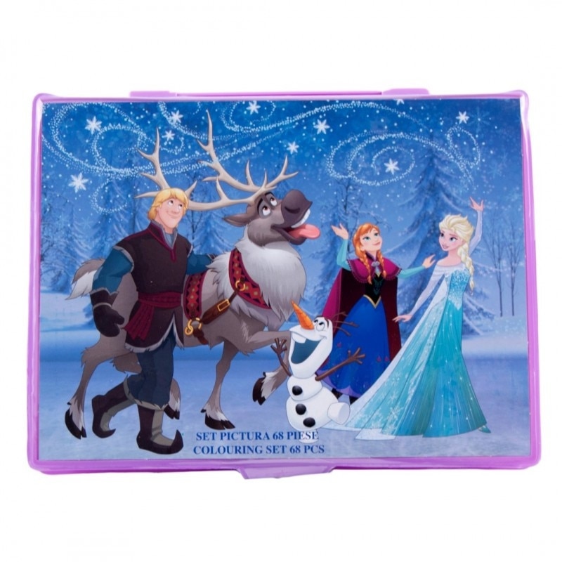 Pachet Frozen - Mega set de colorat 5 in 1 + Set pictura 68 piese - eMAG.ro