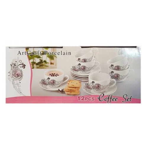 Set cafea 6 persoane art&craft, portelan,180 ml - eMAG.ro
