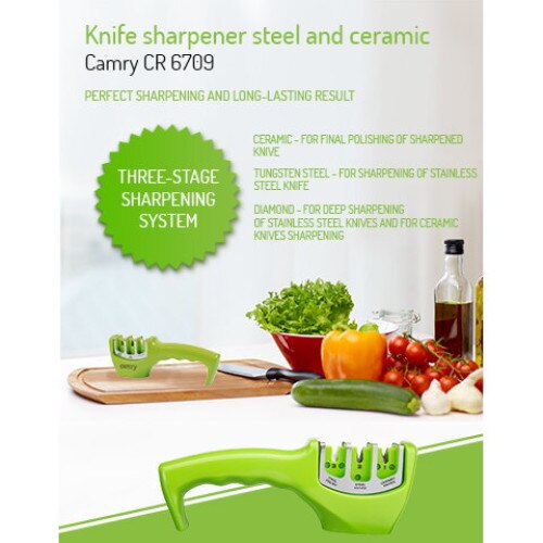 Ascutitor de cutite din ceramica si metal (CR 6709) - eMAG.bg