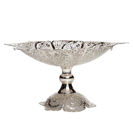 Fructiera argintata model filigranat 27*27*14CM - eMAG.ro