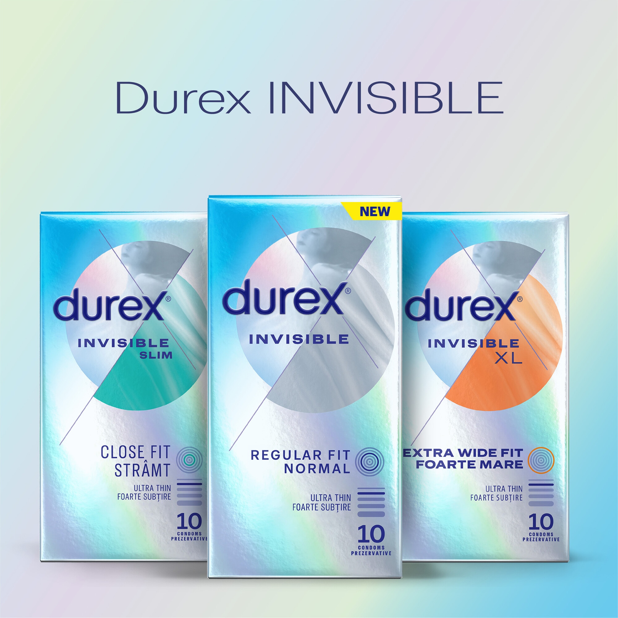Prezervative Durex Invisible Slim Fit 10 buc - eMAG.ro