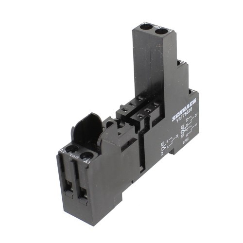 Soclu releu YRT78626, 8 pini, fixare pe sina DIN, Schrack - 655355 ...