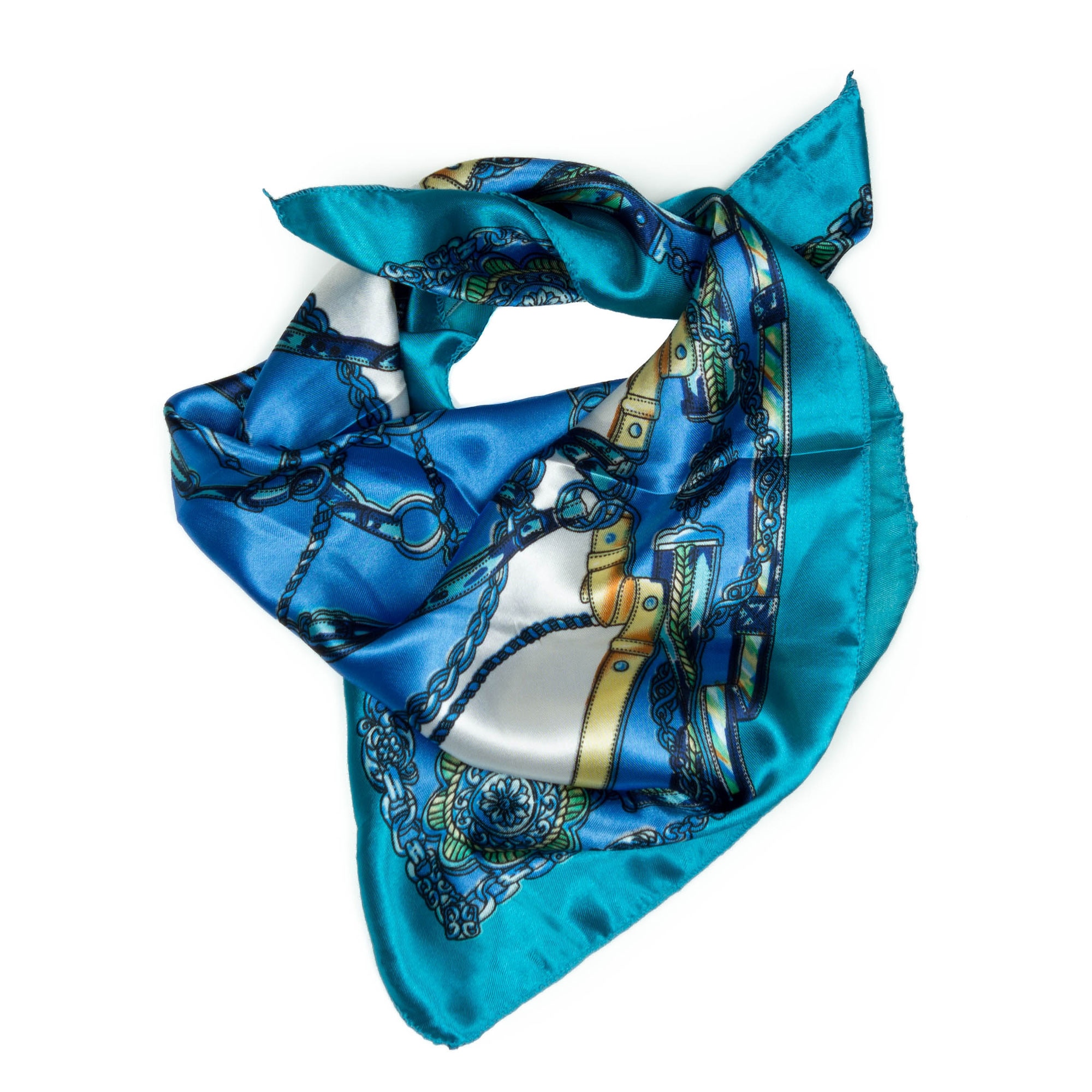 Esarfa, Batic, de dama, cu model colorat, 50x50 cm - ES149 - eMAG.ro