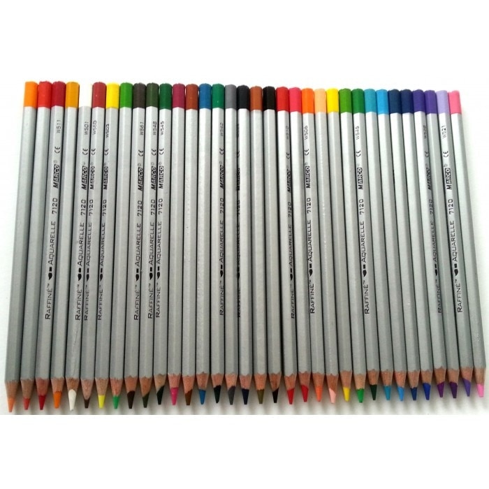 Set 36 de creioane colorate cutie metal Marco raffine - eMAG.ro