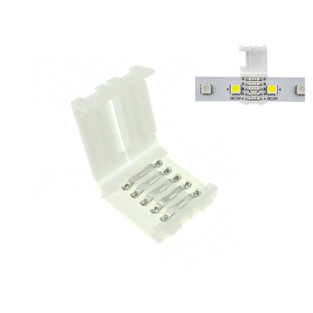 Conector banda LED Moderix, RGBW, 12 mm, 5 pini - eMAG.ro