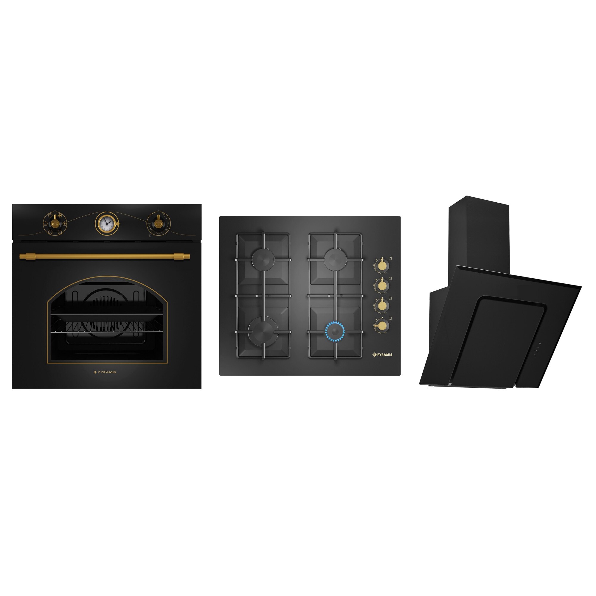 Set Pyramis Rustic, cuptor electric, clasa A, 62 litri, 6 functii ...