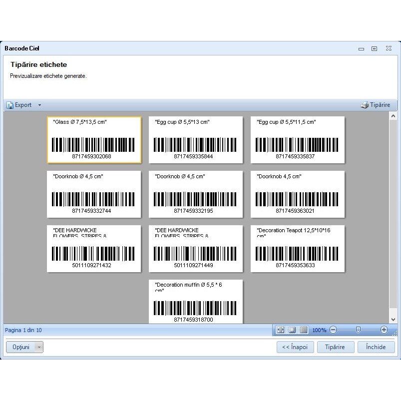 Barcode Ciel, Rosistem, limba romana - eMAG.ro
