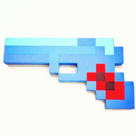 Pistol de Jucarie Minecraft Toy Gun Albastru - eMAG.ro