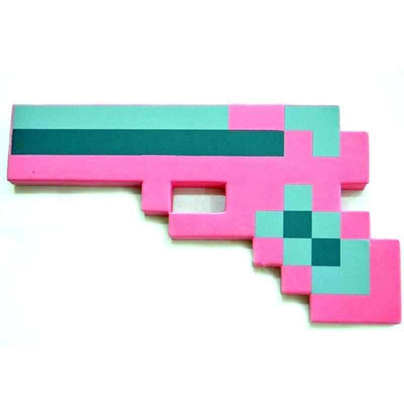 Pistol de jucarie Minecraft Toy Gun Roz - eMAG.ro