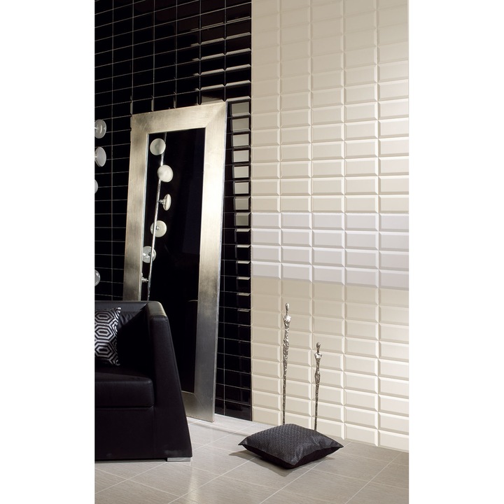 Faianta, Spania, Bisel Dark Grey Brillo 10 x 20 cm, tip Metro, Lucioasa ...