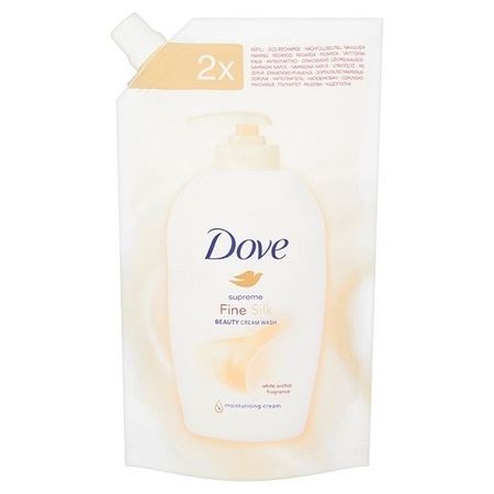 Течен сапун Dove Fine Silk, резерв, 500 мл - eMAG.bg