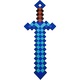 Sabie Minecraft, Albastru, 46 cm - eMAG.ro