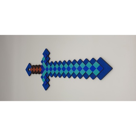 Sabie Minecraft, Albastru, 46 cm - eMAG.ro
