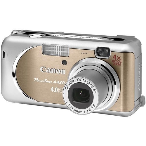 Aparat foto digital Canon PowerShot A430, 4MP, galben - eMAG.ro