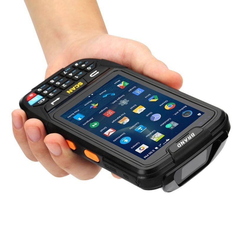 Terminal POS Android, slot SIM, cititor cod de bare 1D, touchpad, Pos ...