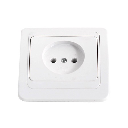Priza simpla Comtec Eco, incastrata, alba cu rama inclusa - eMAG.ro