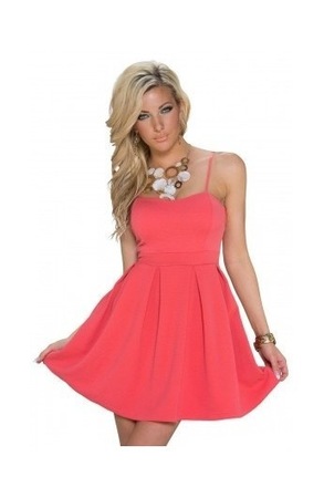 Rochie mini cu fustita skater culoare frez, marimea L - eMAG.ro