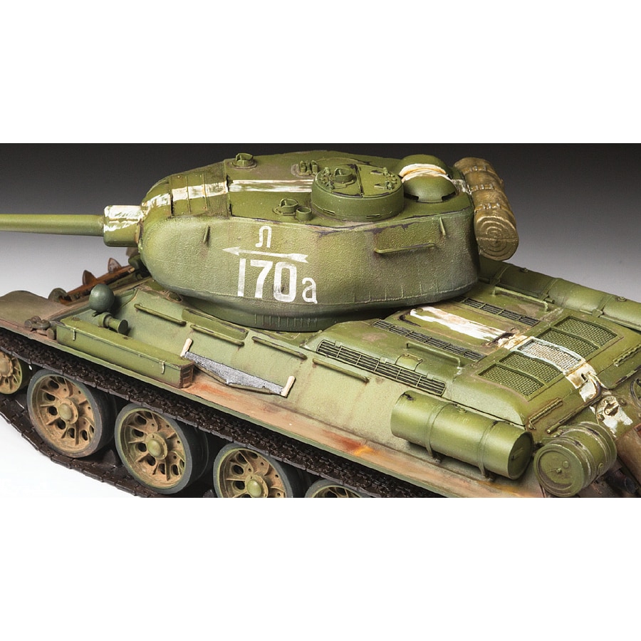 Macheta Militara de construit Zvezda T-34/85 Soviet Medium Tank ( model ...
