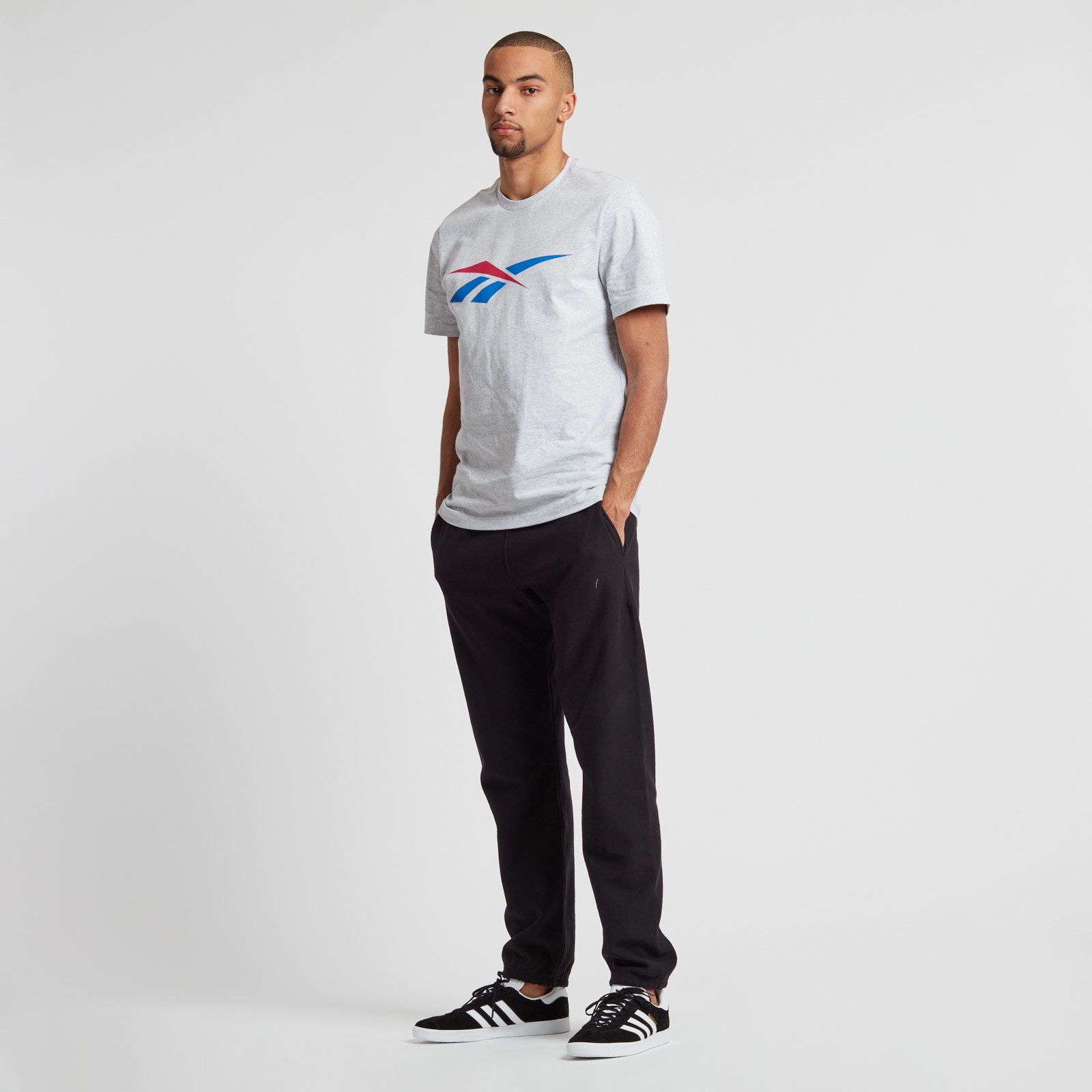 Tricou Reebok 90's Logo BK6574, gri, L - eMAG.ro