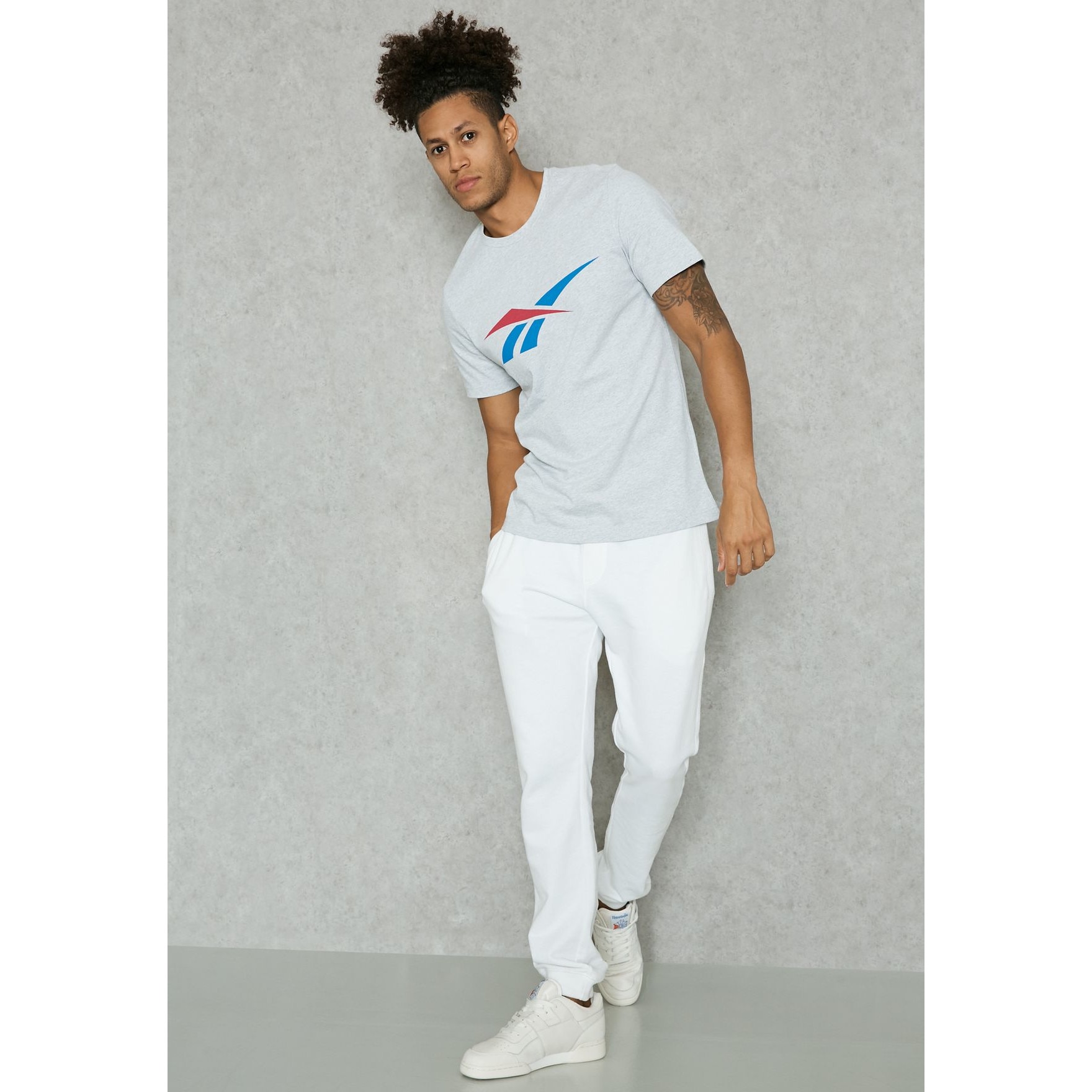 Tricou Reebok 90's Logo BK6574, gri, L - eMAG.ro