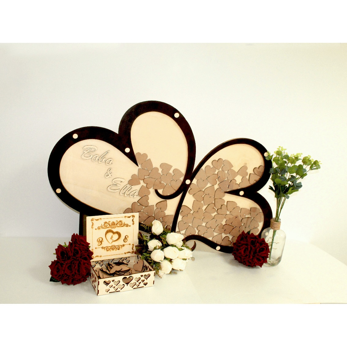 Pachet Guest Book Nunta model Inima - eMAG.ro