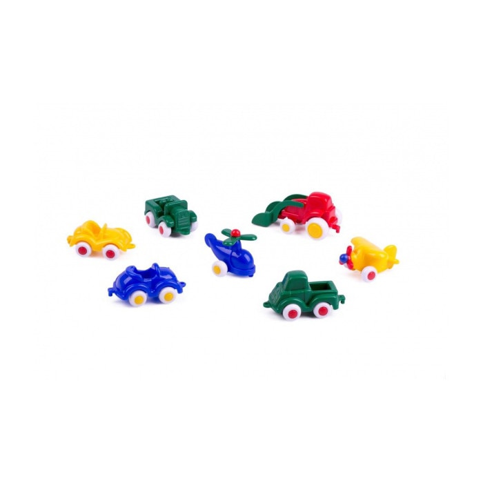 Set masini VikingToys Mini 81119, Multicolor, 7 modele set, 7 cm - eMAG.ro