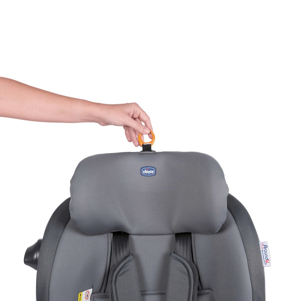 Scaun auto i-Size Chicco Around U, rotativ, 40-105 cm, Antracit - eMAG.ro