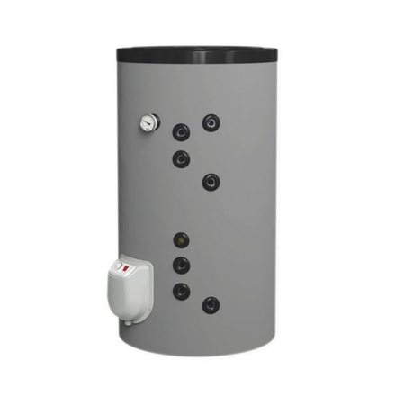 Boiler mixt cu 2 serpentine in paralel, Eldom, capacitate 200 l, 3 kW ...