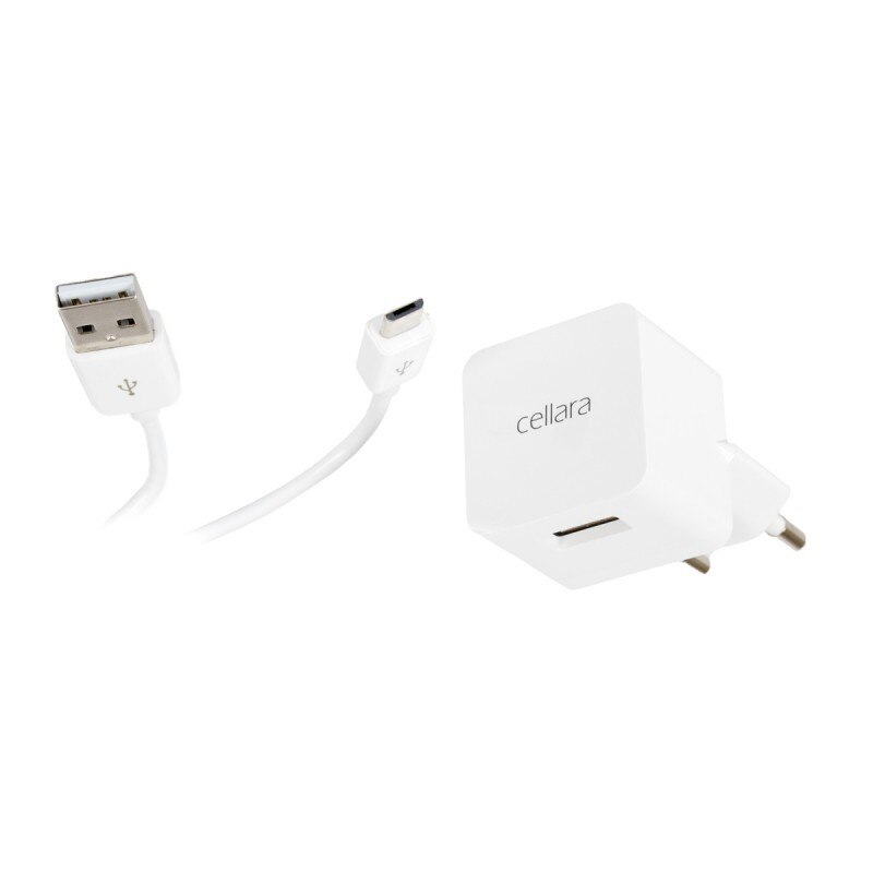 Incarcator retea Cellara, 1A cu cablu detasabil micro usb - eMAG.ro
