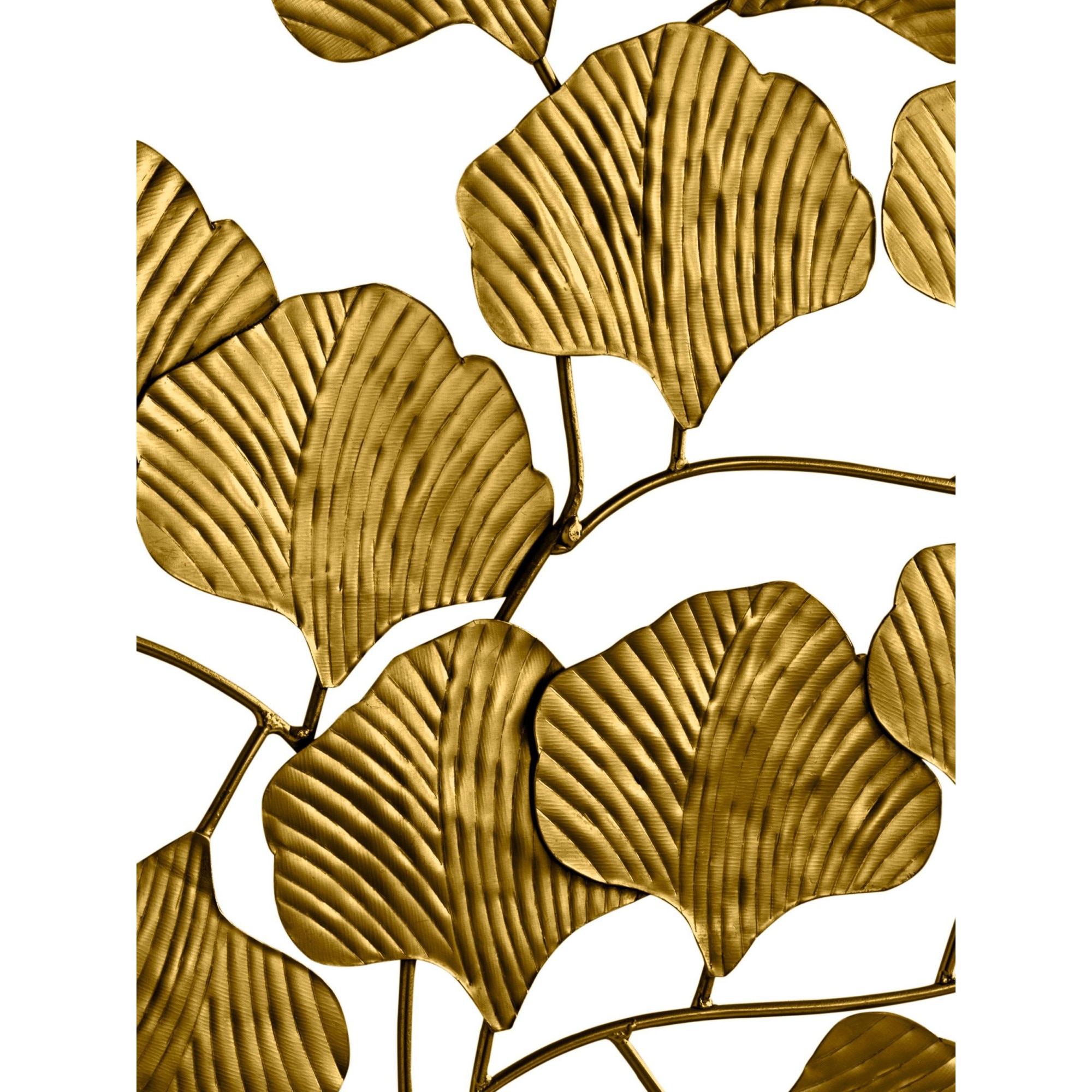 Decor de perete auriu frunze 51x53 cm - eMAG.ro