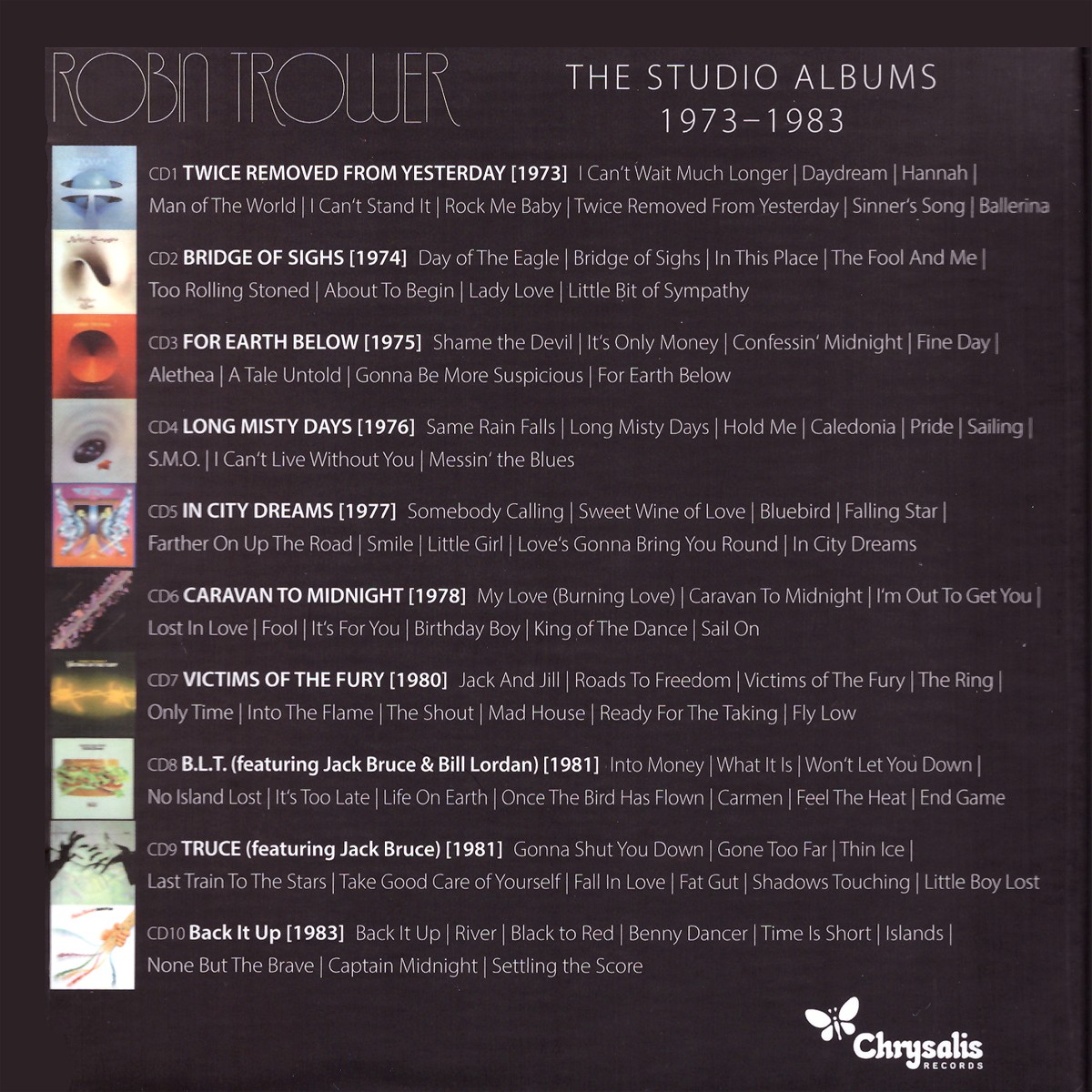 Robin Trower - Studio Albums 1973-1983 - Box 10 CD Vinyl Replica - eMAG.ro