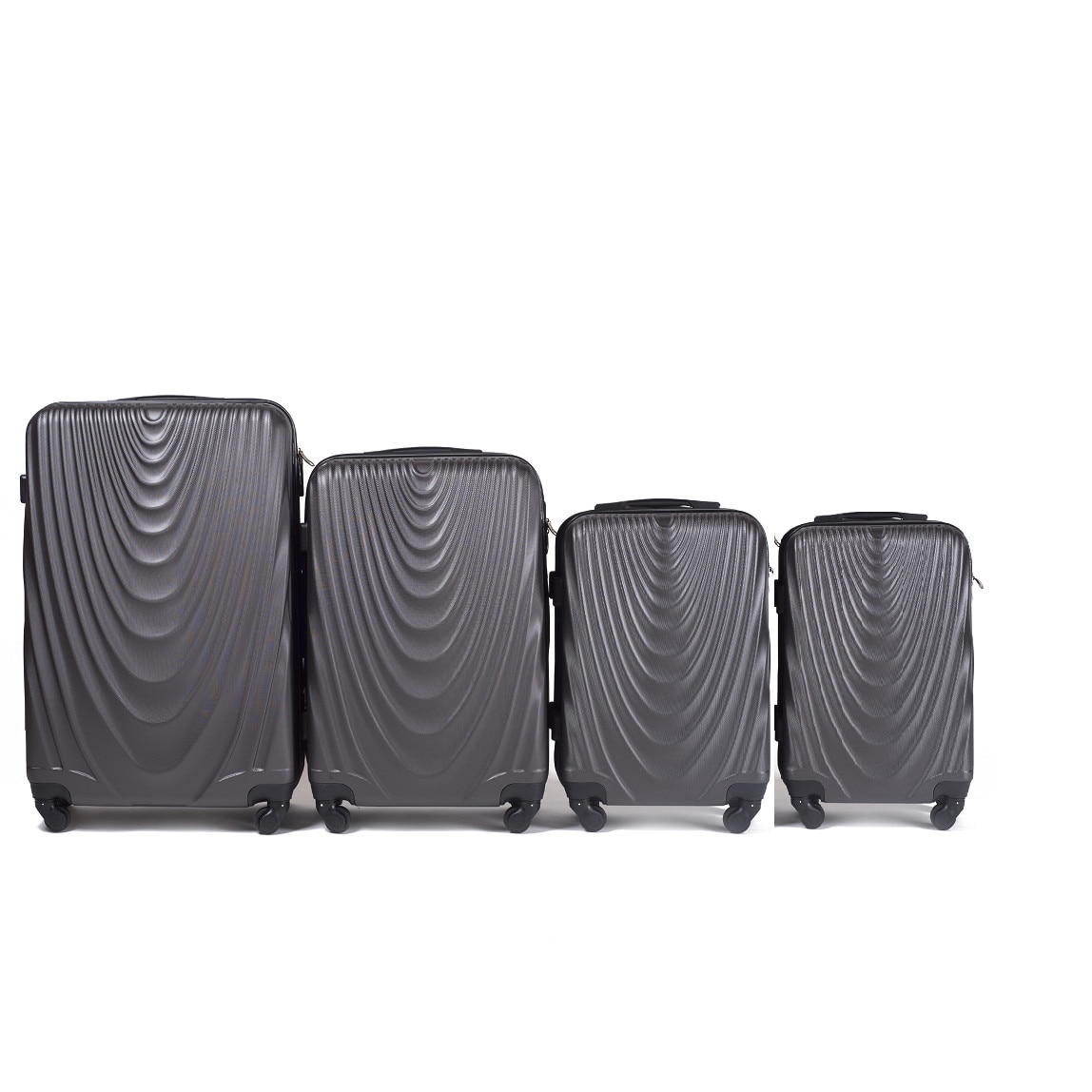 Set Troler, WINGS, FALCON, ABS, 4 Piese, Antracit - eMAG.ro