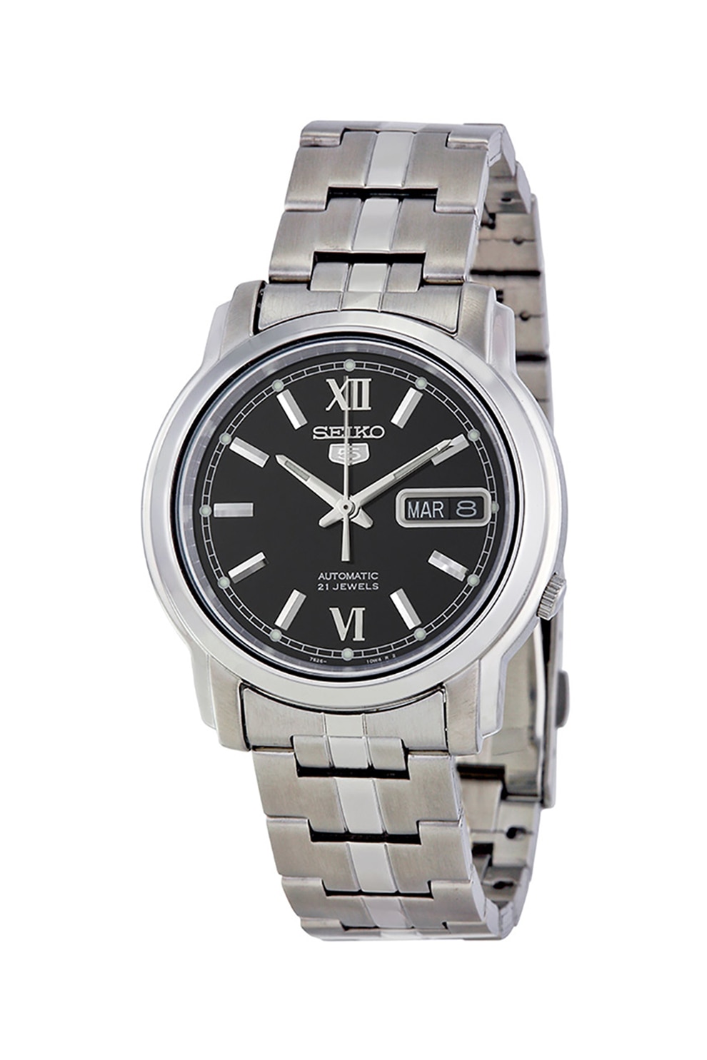 Seiko, Ceas automatic cu bratara metalica, Argintiu - eMAG.ro