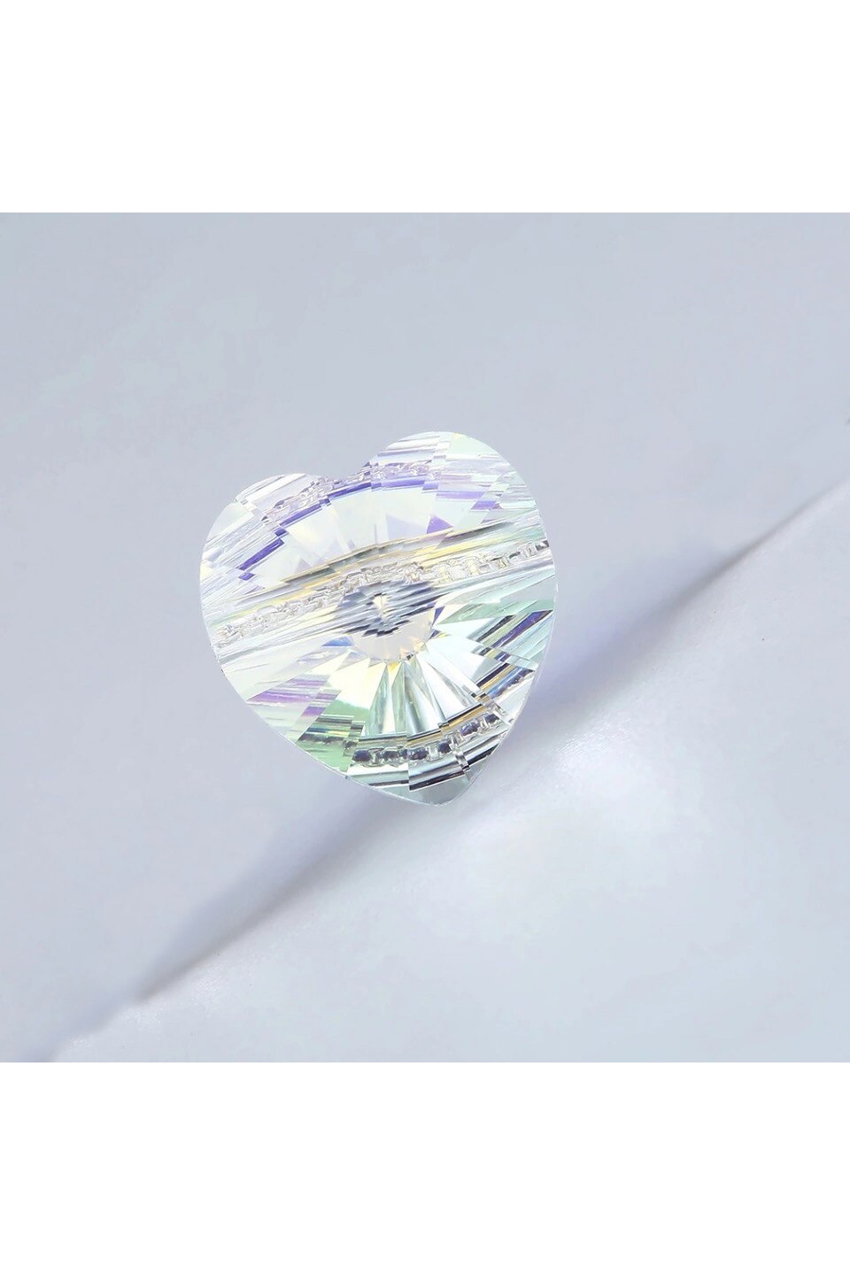 Colier - Chocker Cristal Inima Aurora Boreala cu Guta Elastica ...