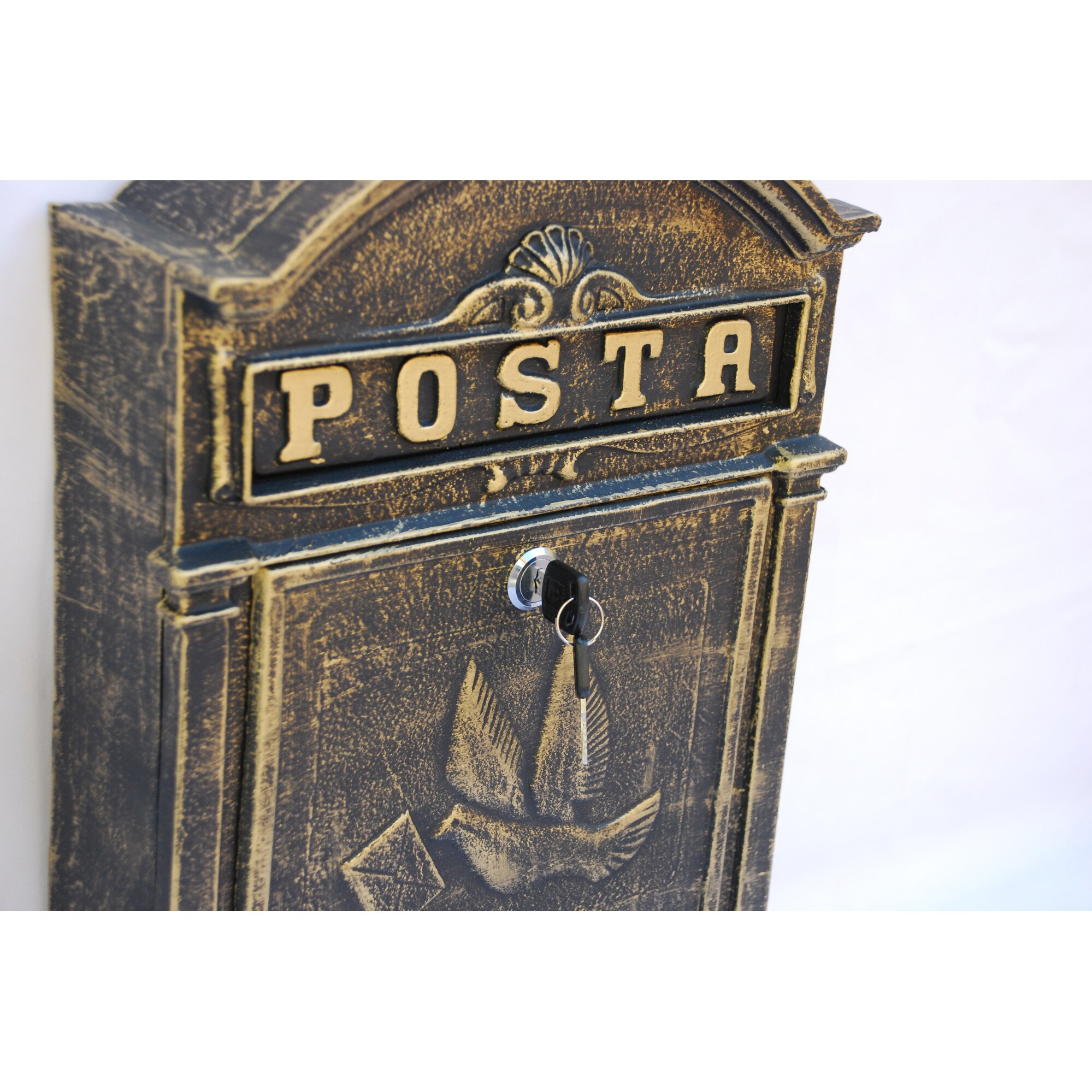 Cutie postala, PORUMBEL, negru auriu - eMAG.ro