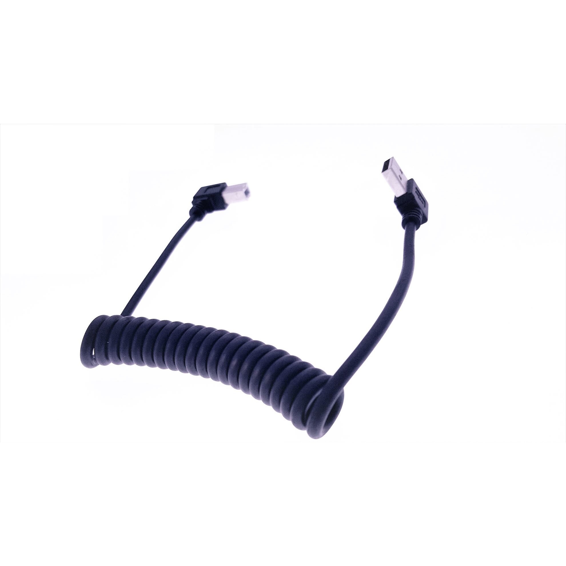 Cablu spiralat imprimanta, USB 90 grade 75 cm - eMAG.ro